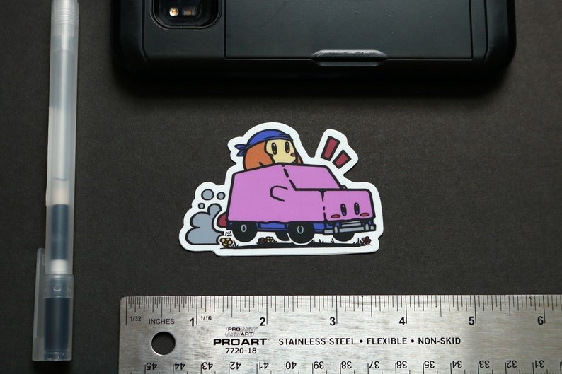 Kirby Car Kirby and the Forgotten Land Vinyl Die Cut Sticker - Etsy