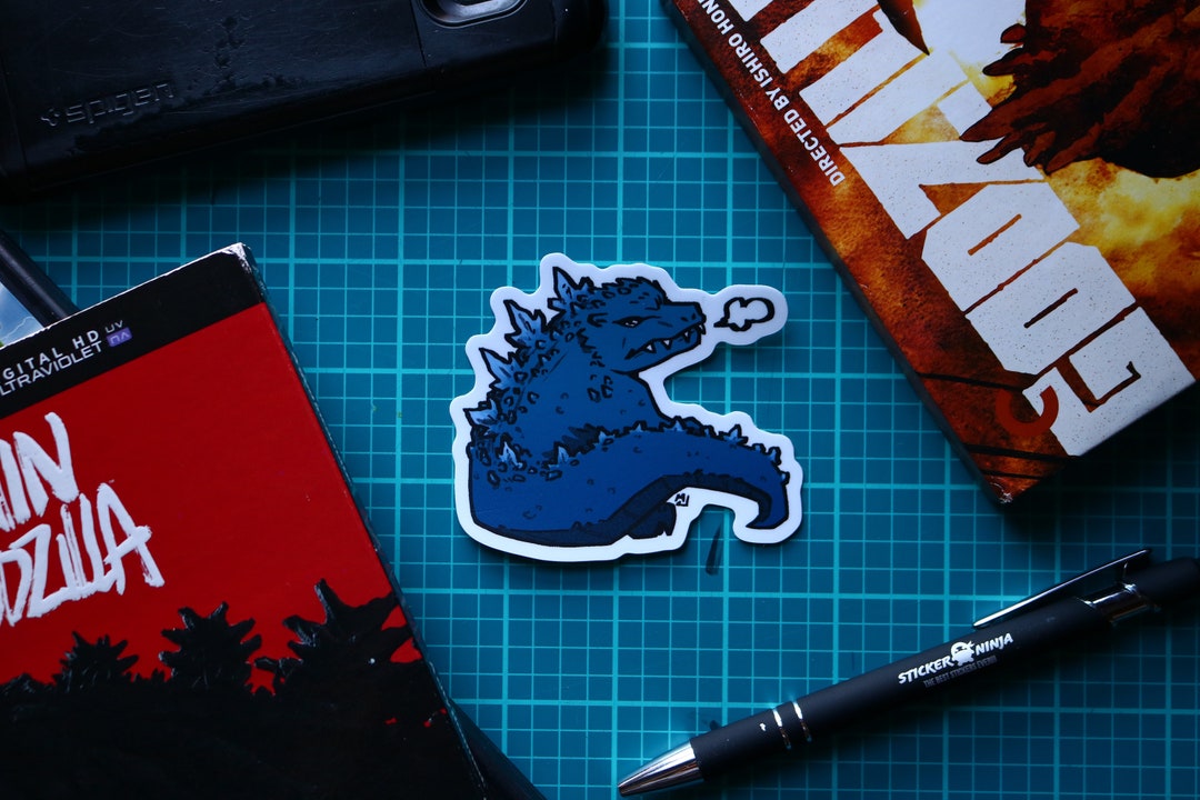 King of the Monsters - Godzilla Vinyl Die-cut Sticker - Etsy