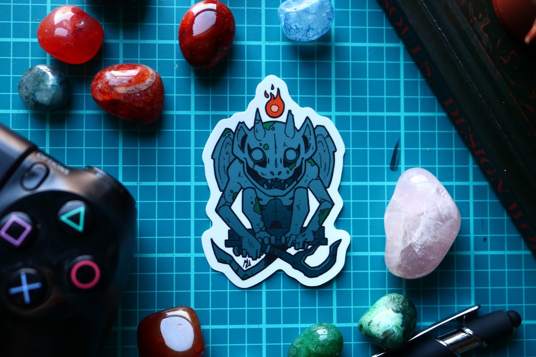 Living Imp Statue Elden Ring Die-cut Vinyl Sticker - Etsy