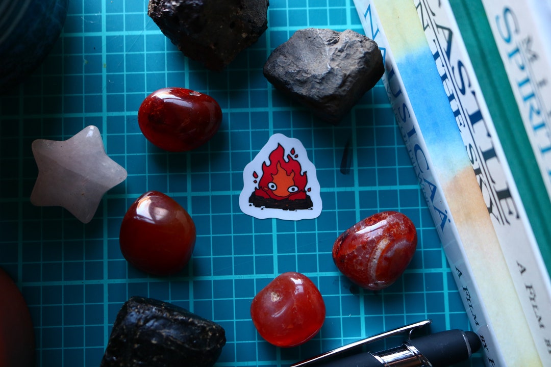 Tiny Calcifer, Fire Demon - Howl's Moving Castle Inspired Vinyl Die-cut ...