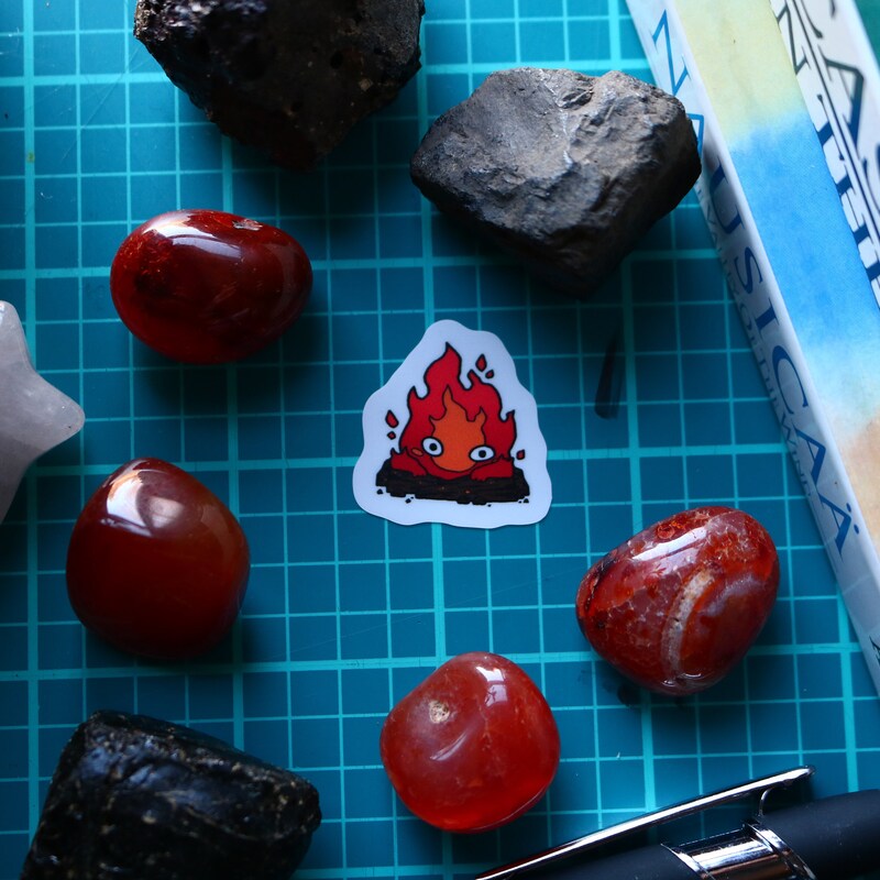 Calcifer Earrings - Etsy