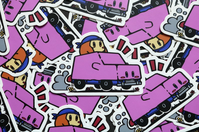 Kirby Car Kirby and the Forgotten Land Vinyl Die Cut Sticker - Etsy