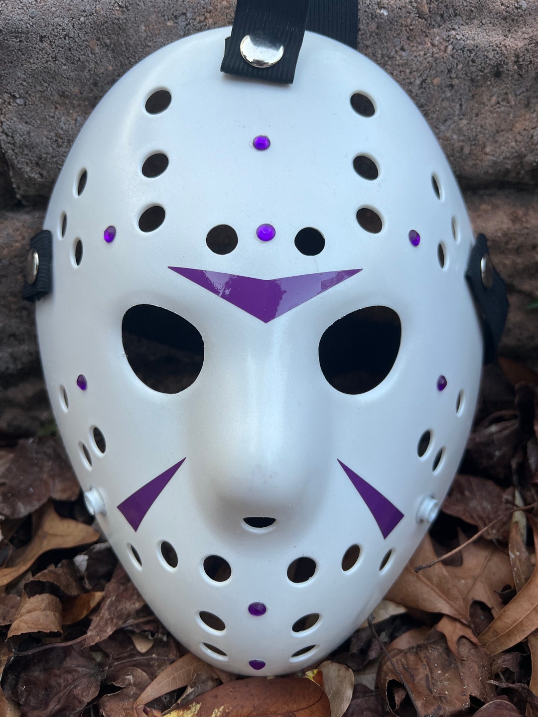13X Studios Jason Part 3 Purple Beads Custom Hockey Mask 5 Star Seller ...