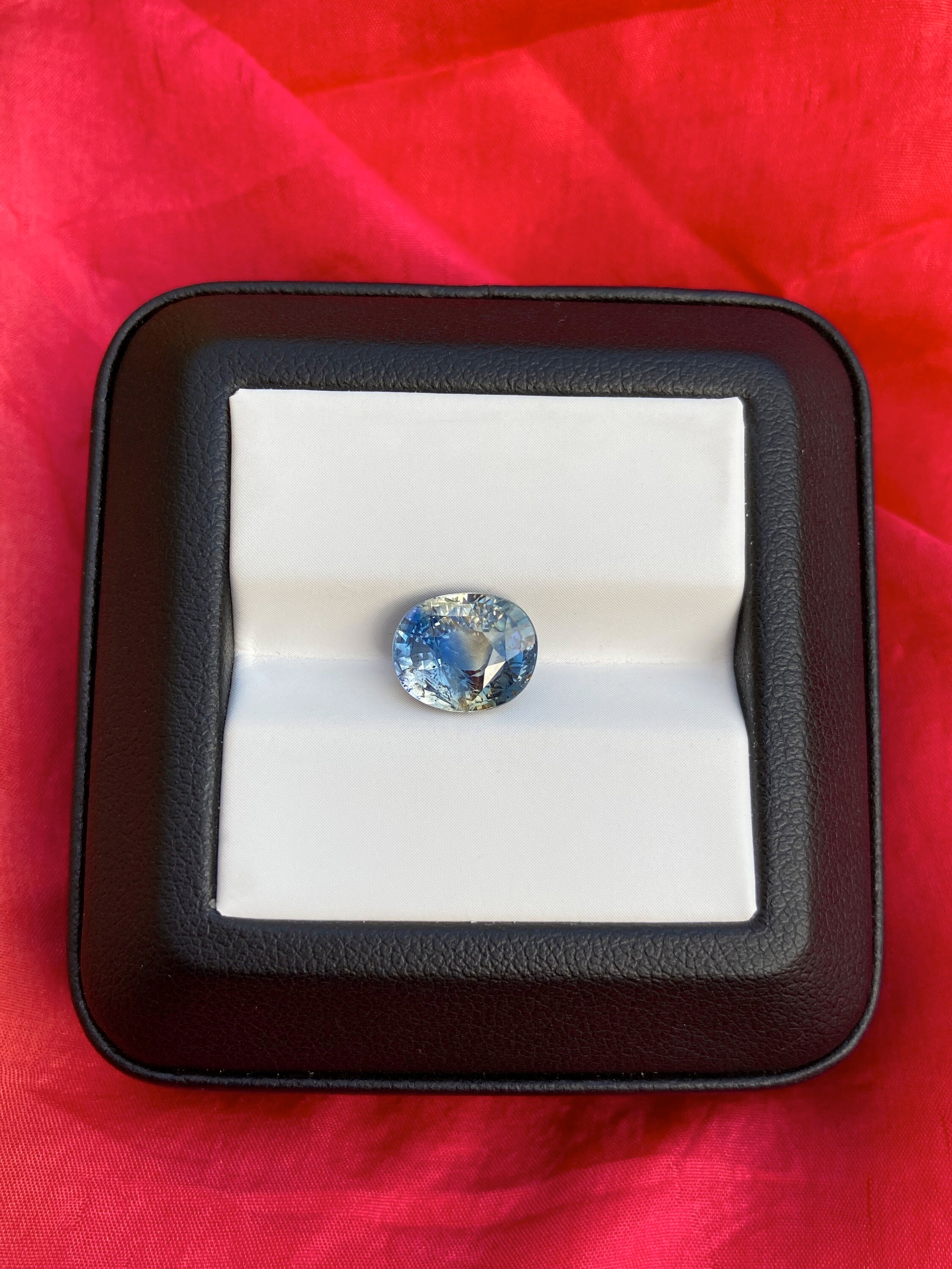 4.0ct Bi-color Ceylon Sapphire: Unheated Blue & Yellow Gem - Etsy