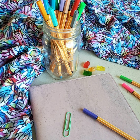 Cork Leather Journal Rose Gold Journal Blush Pink Journal | Etsy