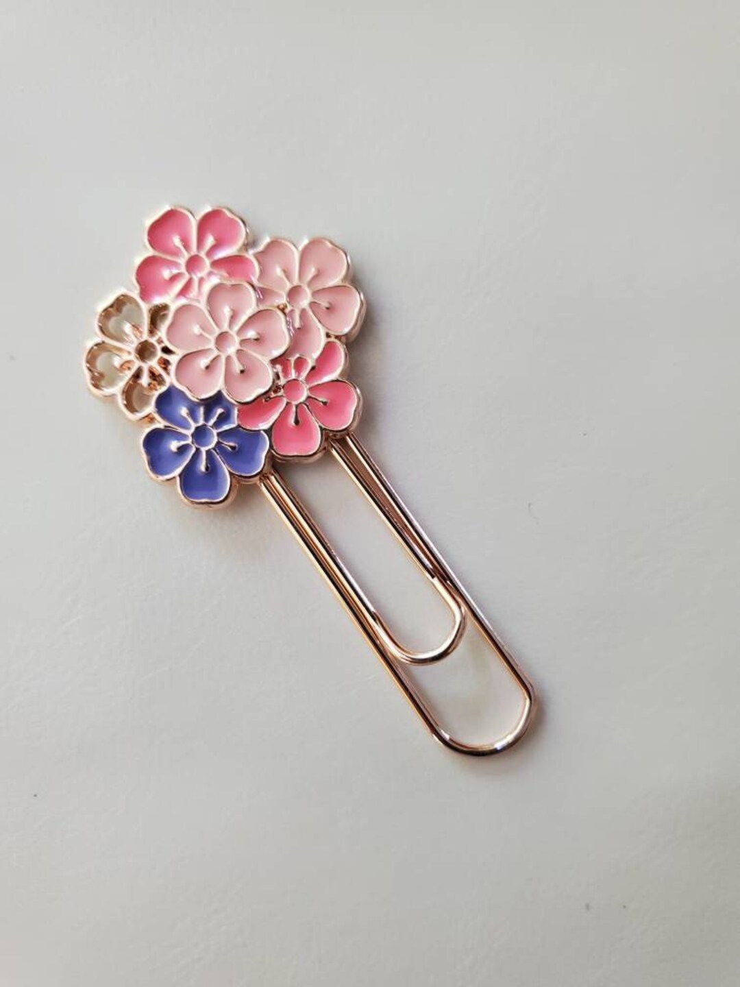 Bookmark, Planner Clip, Gift for Friend, Sakura Flower Paperclip - Etsy ...
