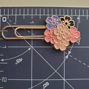 Bookmark, Planner Clip, Gift for Friend, Sakura Flower Paperclip - Etsy ...