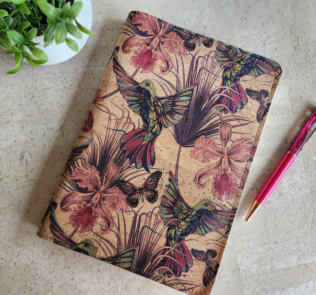 A5, B6, Weeks, B5, N1, B6 Slim Hummingbird Cork Leather Planner Cover ...