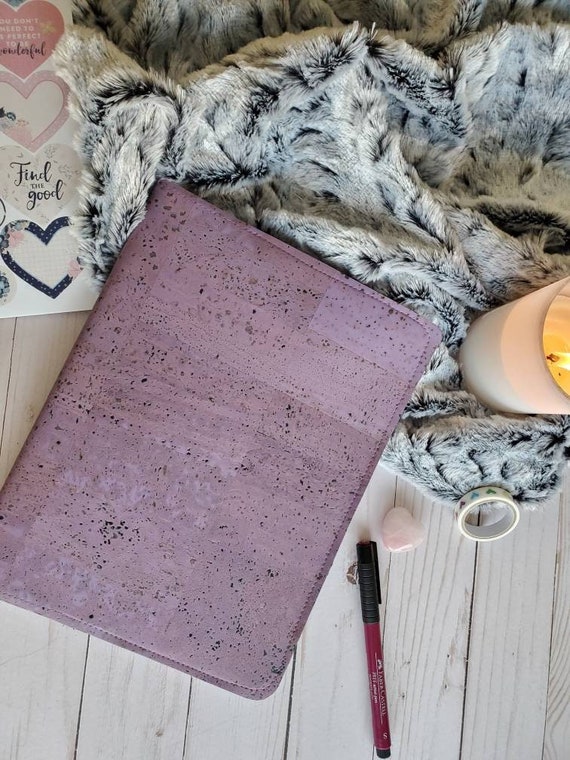Violet Purple Cork Leather Journal Journal Cover Reusable - Etsy