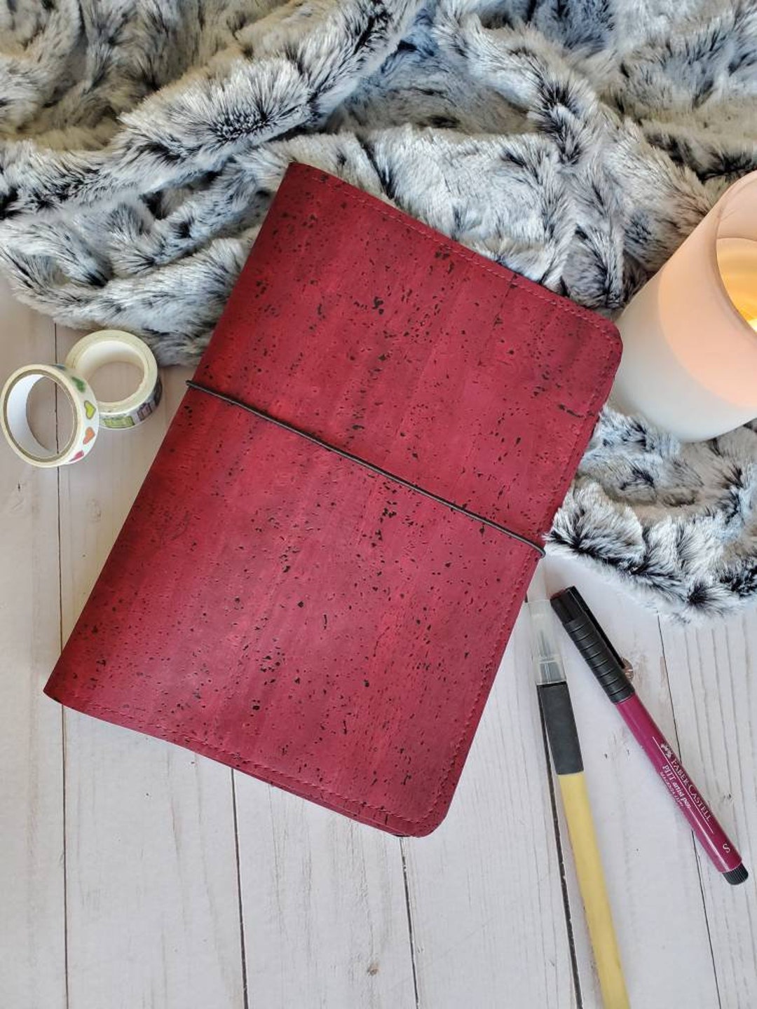 Cork Cover for Cousin Planner, Slip on Planner Cover, Vegan Cover, A5 ...