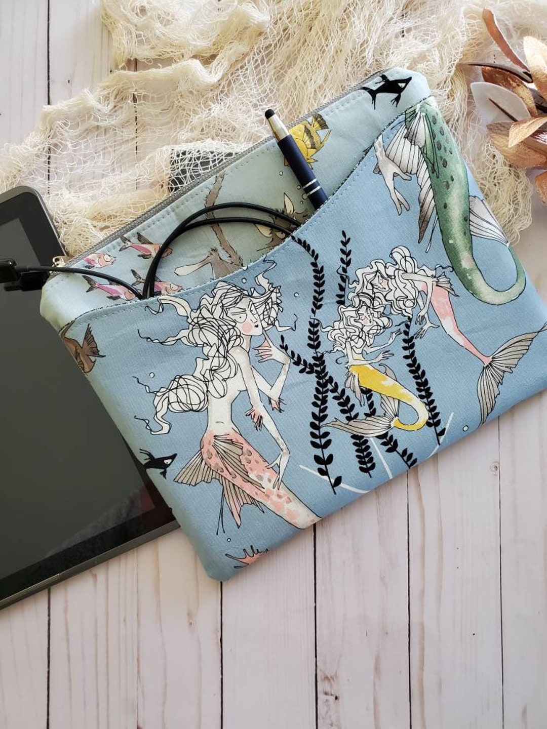 Zippered Tablet Sleeve, Mermaid Tablet Sleeve, Back to School Needs ...