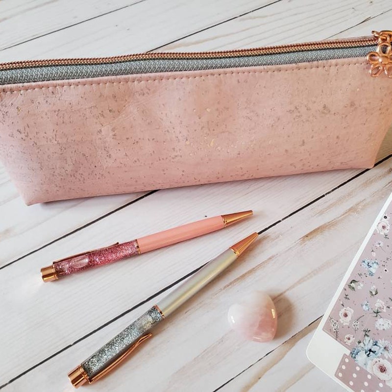 Pink Pencil Case - Etsy