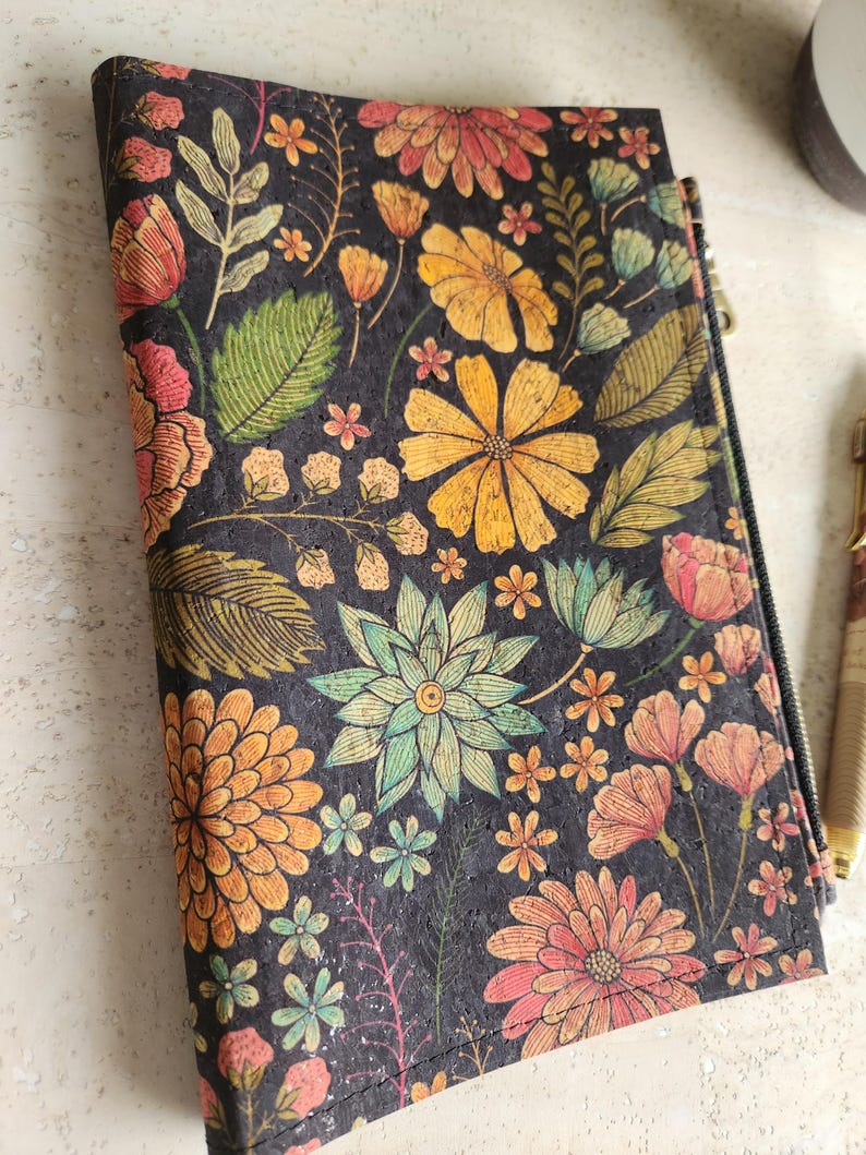 Cork Wallet Insert for Travel Notebook, Vegan Accessories, Sister Gift ...