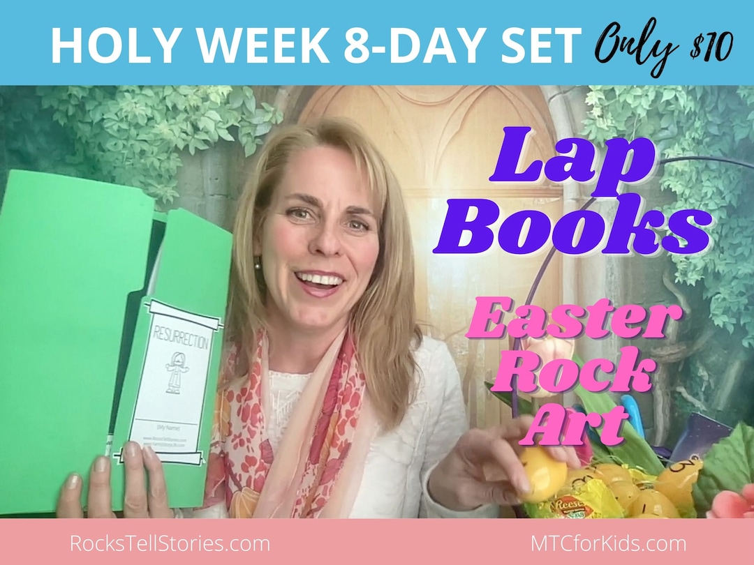 8 Lapbooks-holy Week & Easter Rock Art and Lessons - Etsy