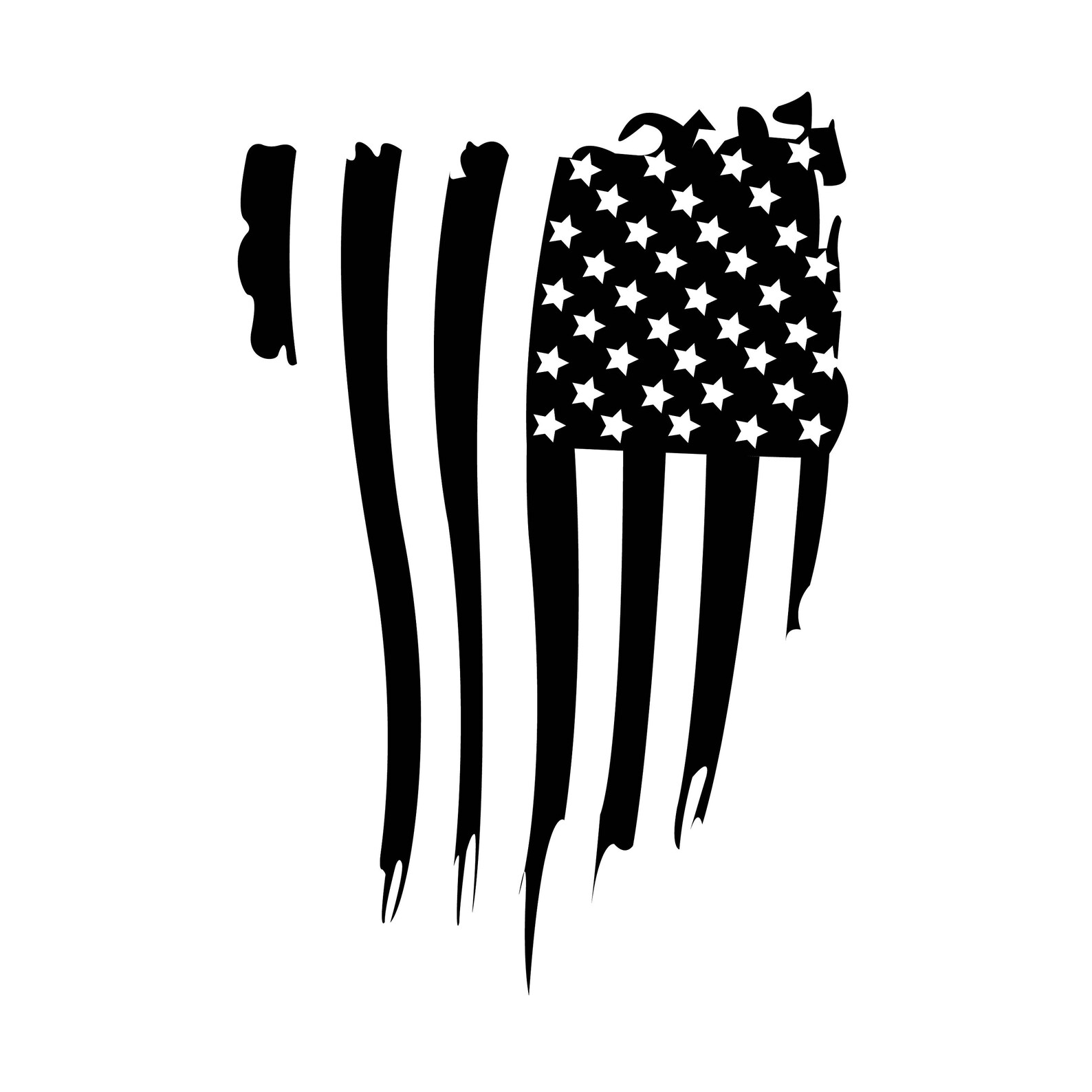 Distressed Flag Decal - Etsy