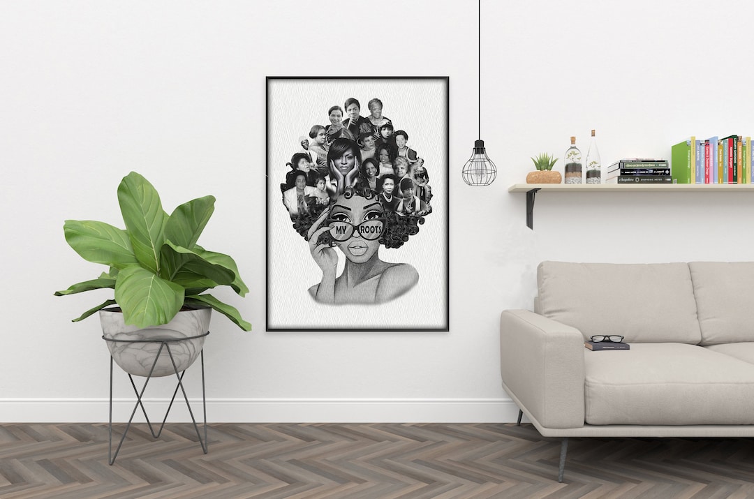 My Roots Black History Canvas Poster Black Ancestors Proud - Etsy