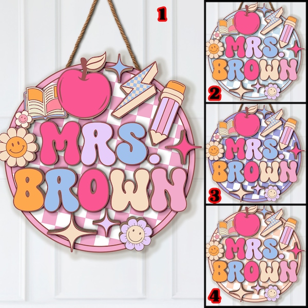 Teacher Door Hanger - Etsy