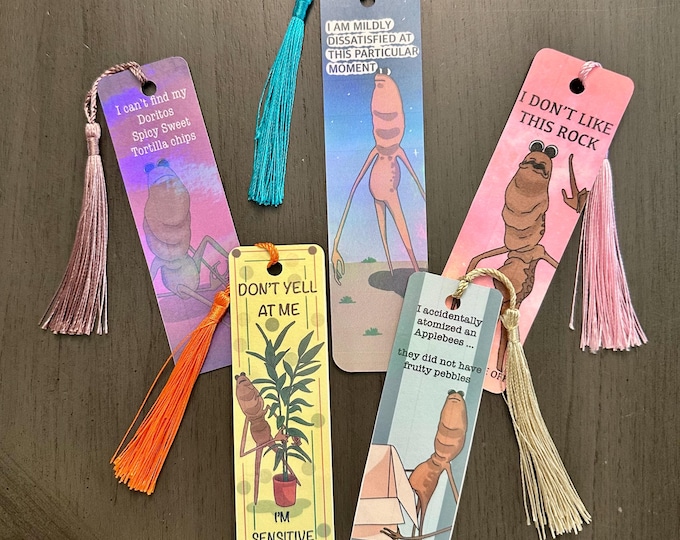 Tiny Snail Slug and Worm Bookmarks, Sculpted Epoxy Clay Snails With ...