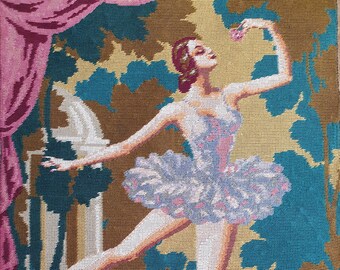 Needlepoint Ballerina - Etsy