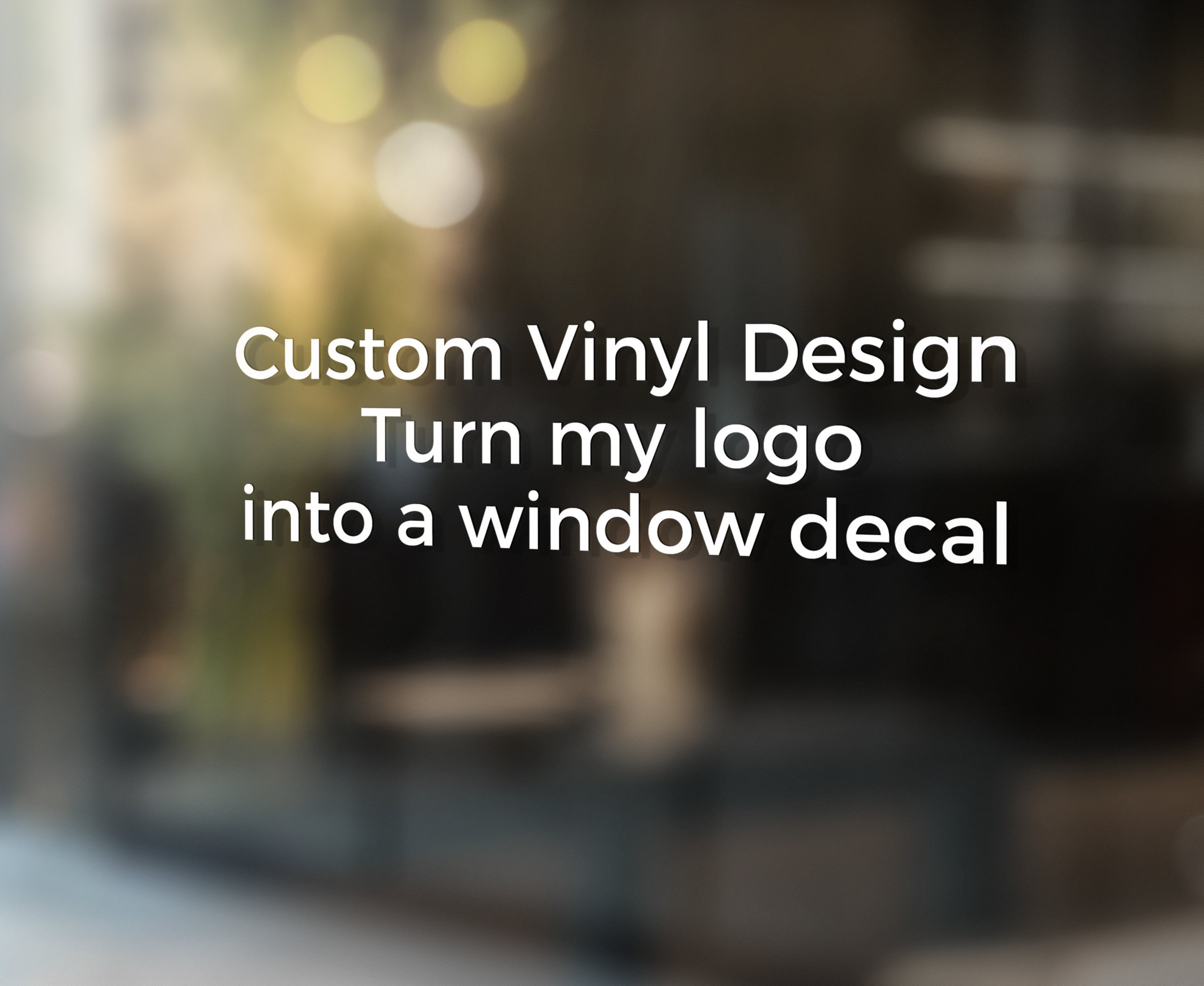 Custom Vinyl Decal Logo Vinyl Decal | Etsy