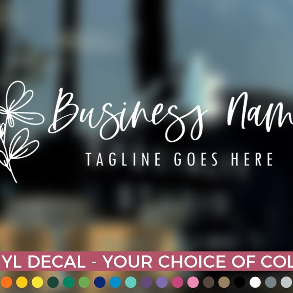 Salon Window Decal - Etsy