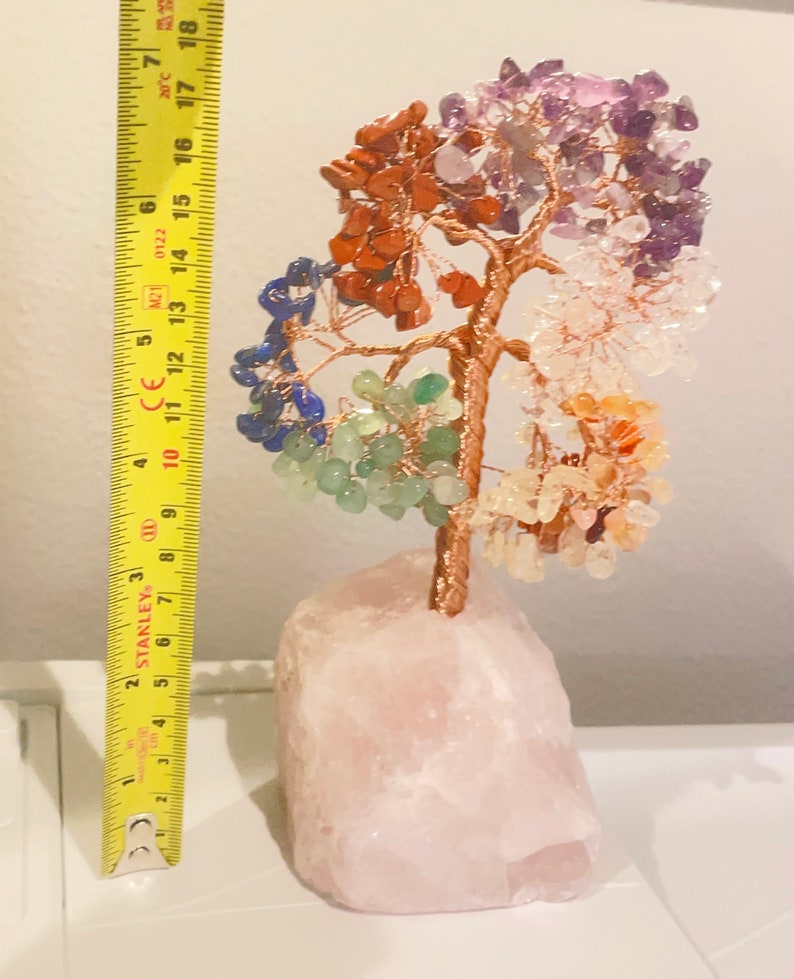 Seven Chakra Crystal Tree of Life, 7 Chakra Gemstone Tree With a Large ...
