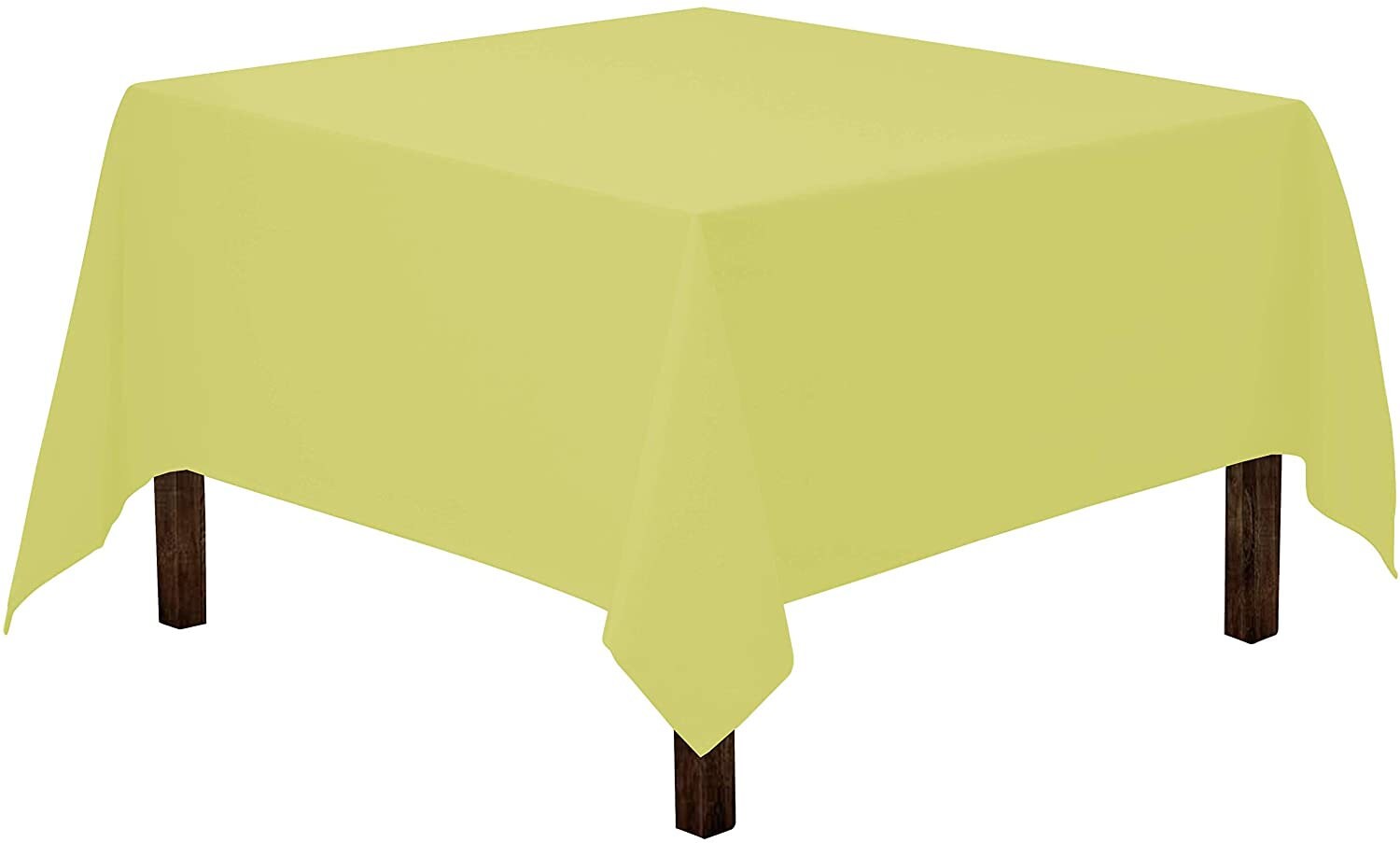 Polyester Square Tablecloth 52 X 52'' or 62 X 62'' for Square or Round ...