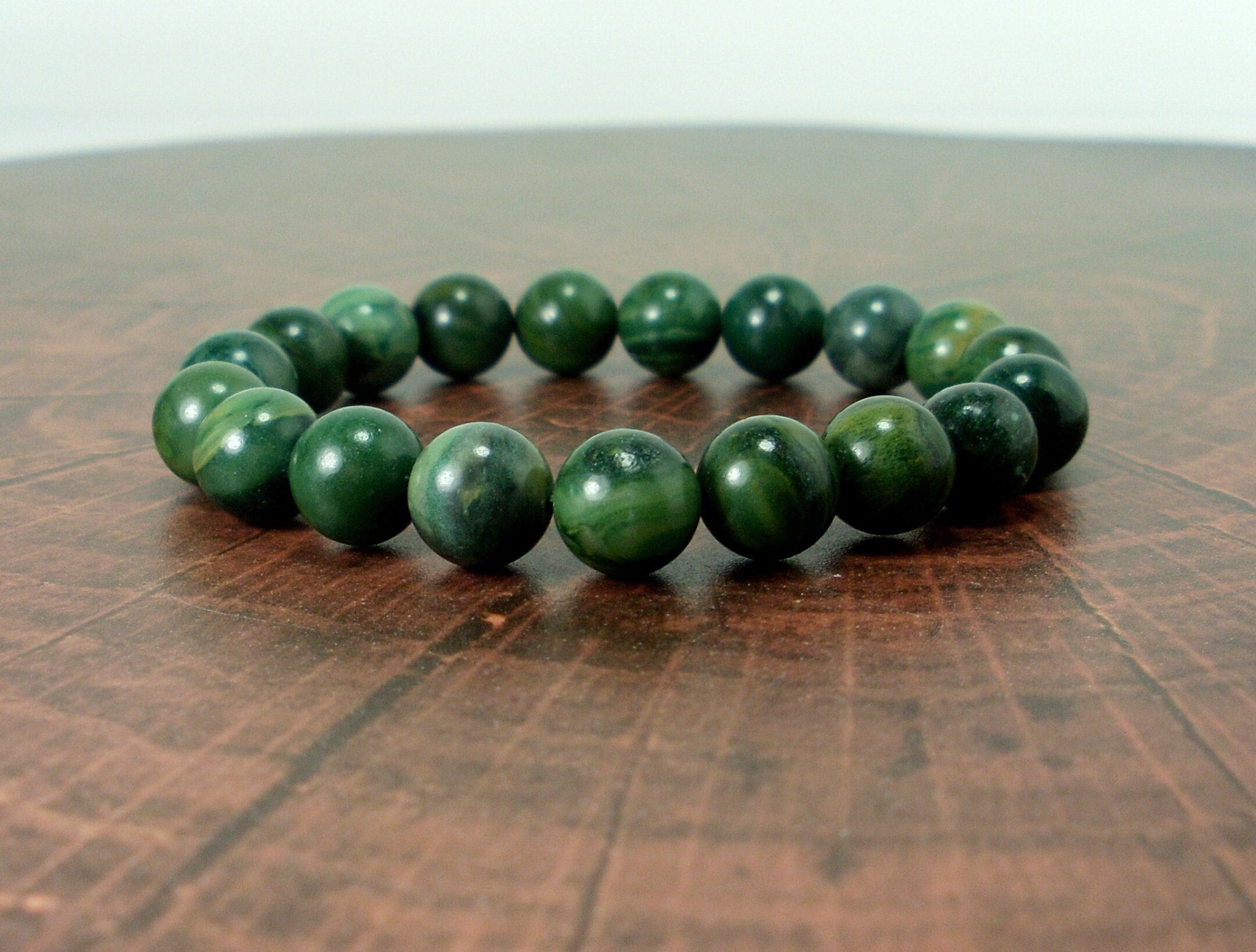 Afrikanische Grüne Jade Armband 10mm Natur Edelstein Armband - Etsy.de
