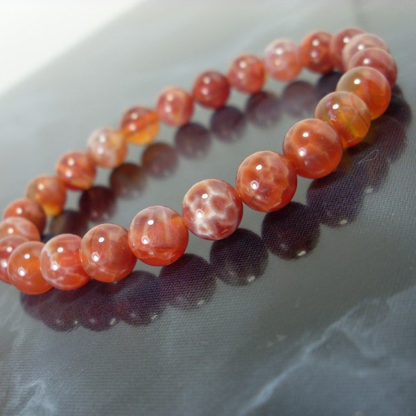 Fire Agate Bracelet - Etsy
