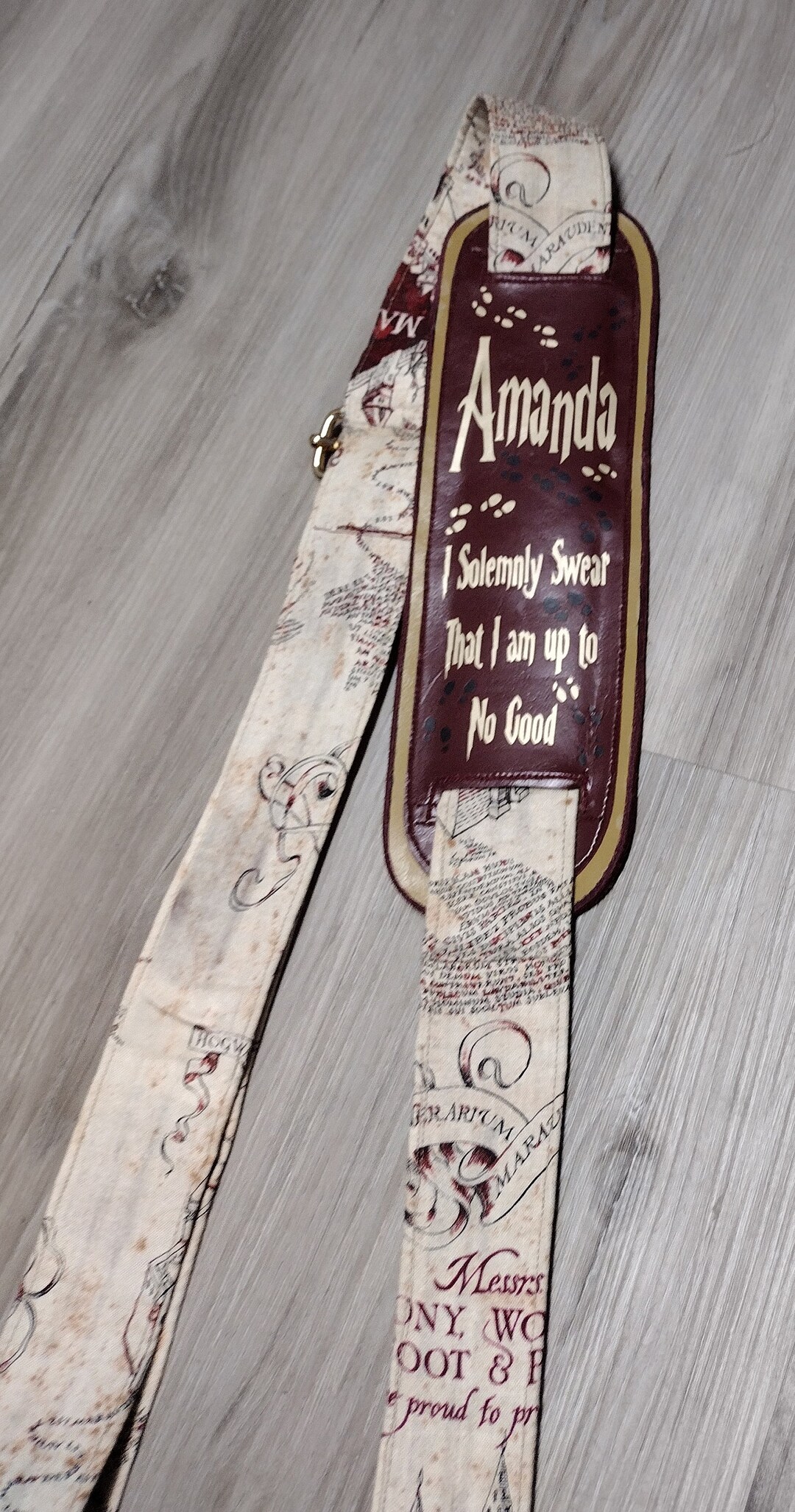 Harry Potter inspired guitar strap - Etsy Portugal