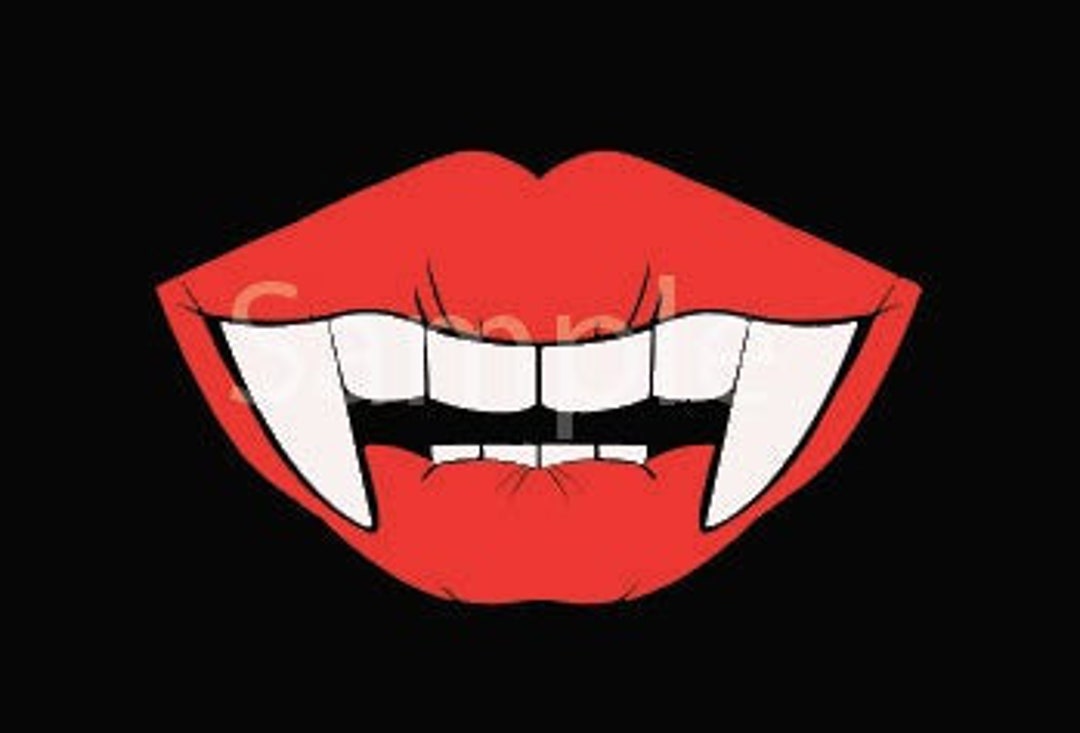 Vampire Mask Lips SVG - Etsy