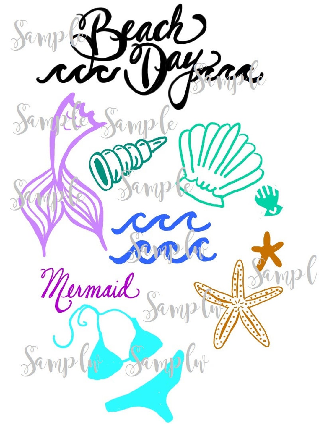 Beach Day SVG File - Etsy