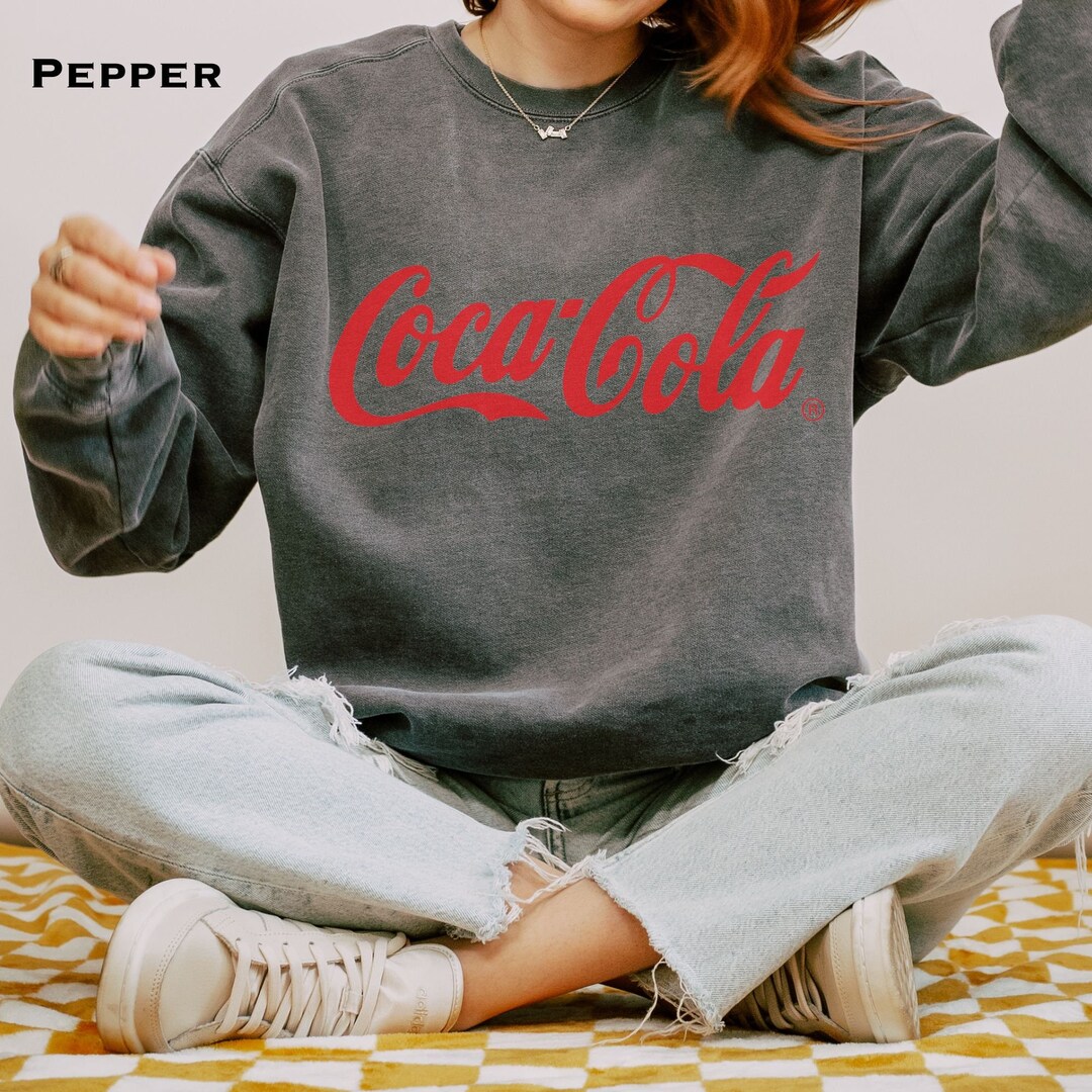 Vintage Coca Cola Sweatshirt Perfect Soda Lover Gift Idea Classic Soda ...