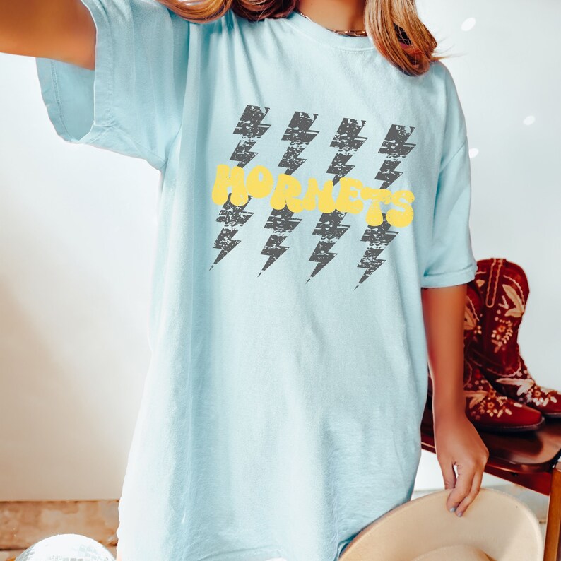 Hornets Mascot Shirt Team Spirit Wear Game Day Apparel College Tailgate ...