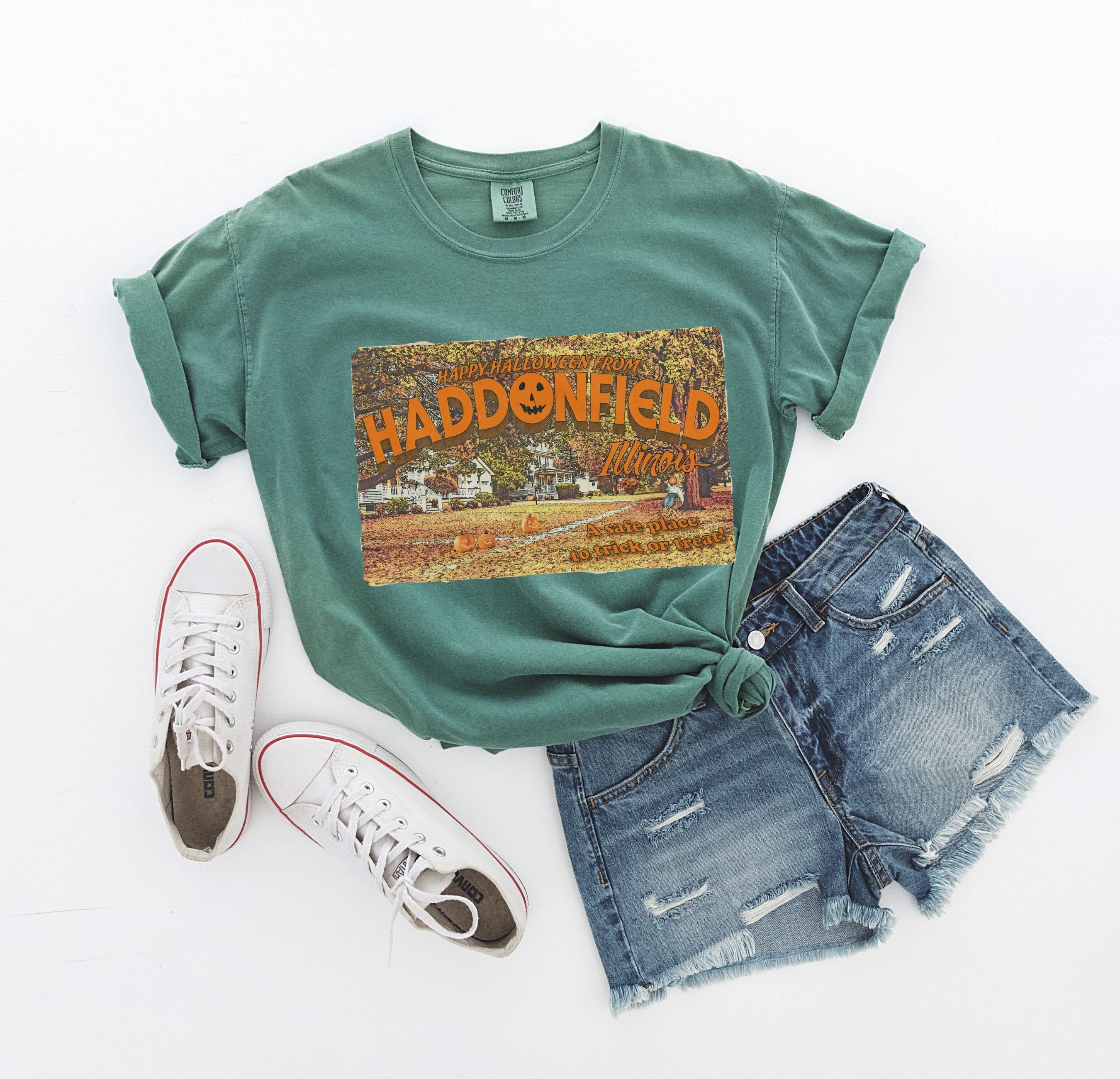 Haddonfield Illinois Oversized Halloween Shirt Michael Myers - Etsy