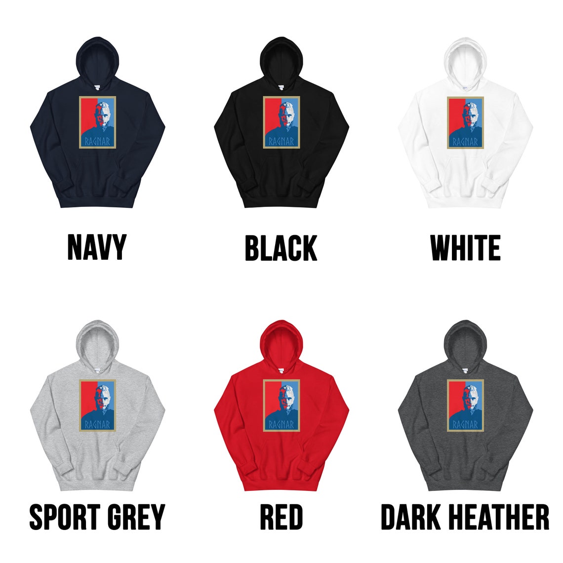 Ragnar Lothbrok Hoodie and Sweatshirt - King Ragnar Hooded Sweatshirt ...