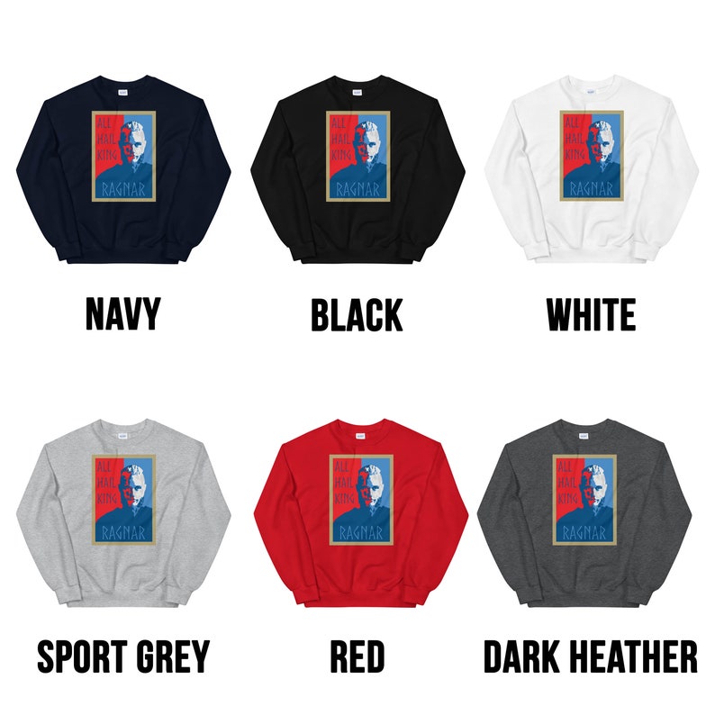 All Hail King Ragnar Lothbrok Hoodie and Sweatshirt Norse - Etsy