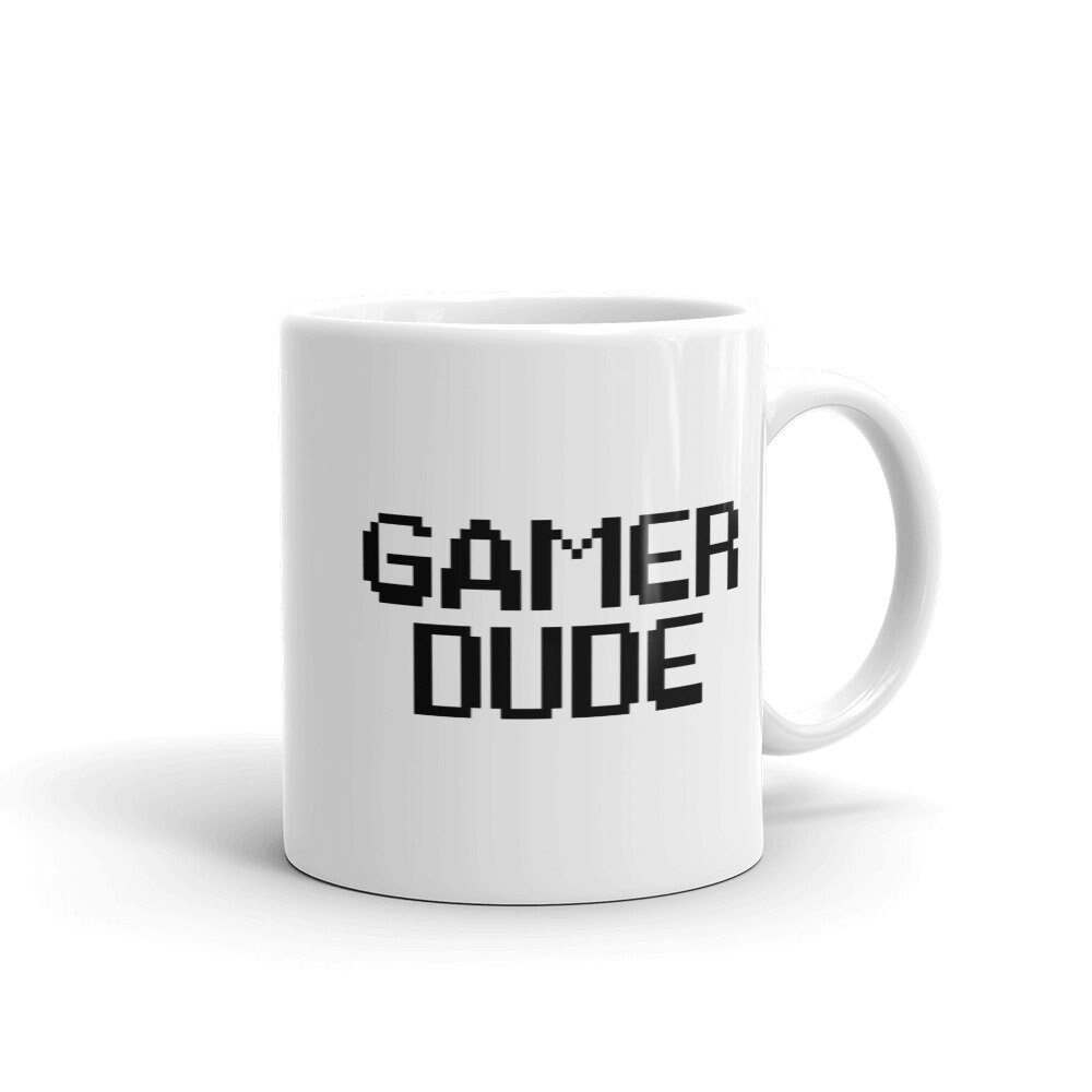Gamer Dude Mug - Gaming Mug - Gamer Cup - Drinikware for Gamers - Video ...