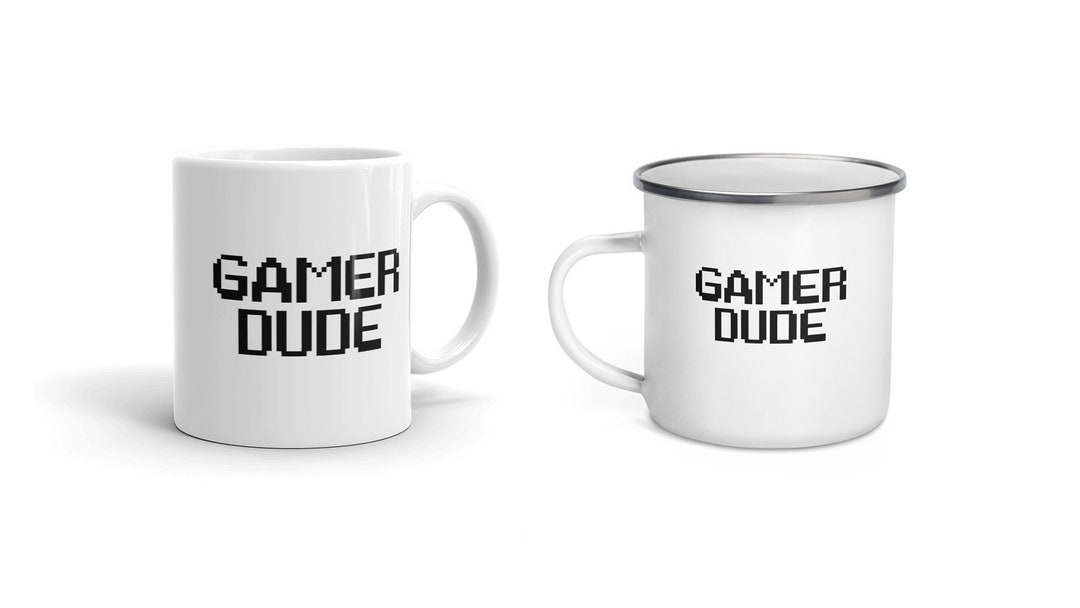 Gamer Dude Mug - Gaming Mug - Gamer Cup - Drinikware for Gamers - Video ...