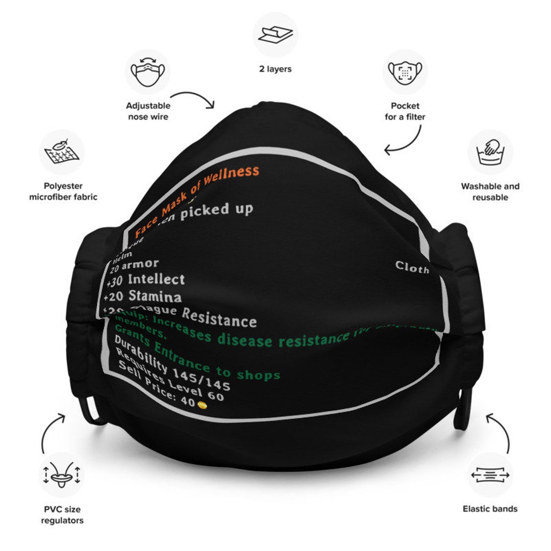 Wow Face Mask of Wellness Neck Gaiter World of Warcraft - Etsy UK