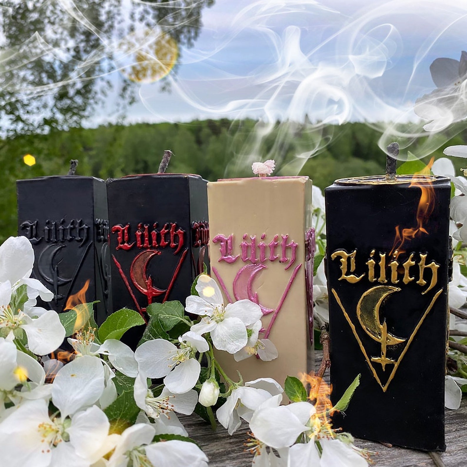 Lilith Candle. Lilith sigill candle | Etsy