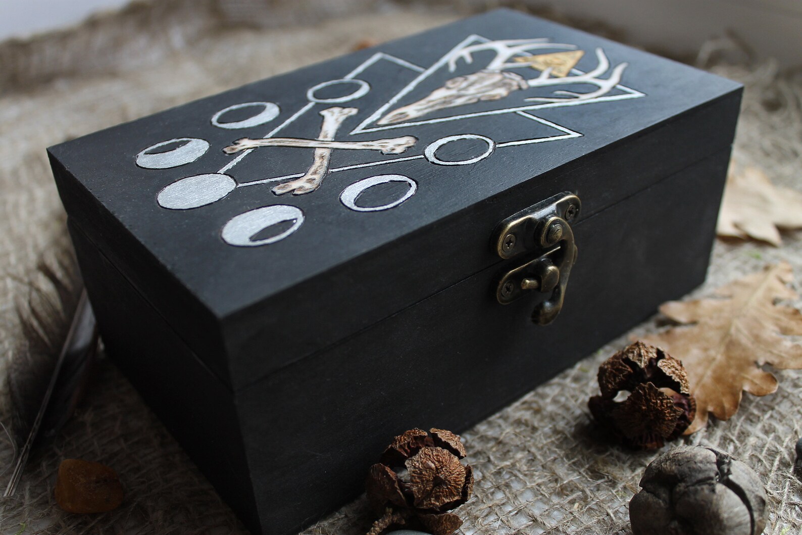 Goth Wood Box. Tarot Wood Box | Etsy