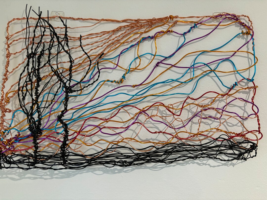 Moody Landscape, Wire Art, Wall Sculpture, Original Design, Wire ...