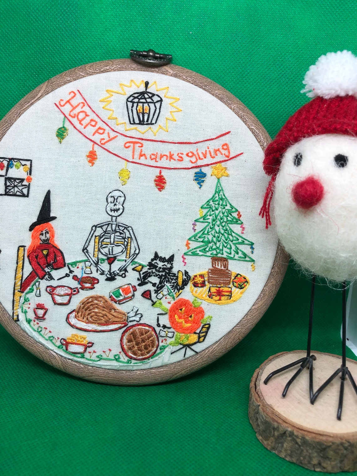 Happy Thanksgiving Halloween Style Completely Unique Design - Etsy