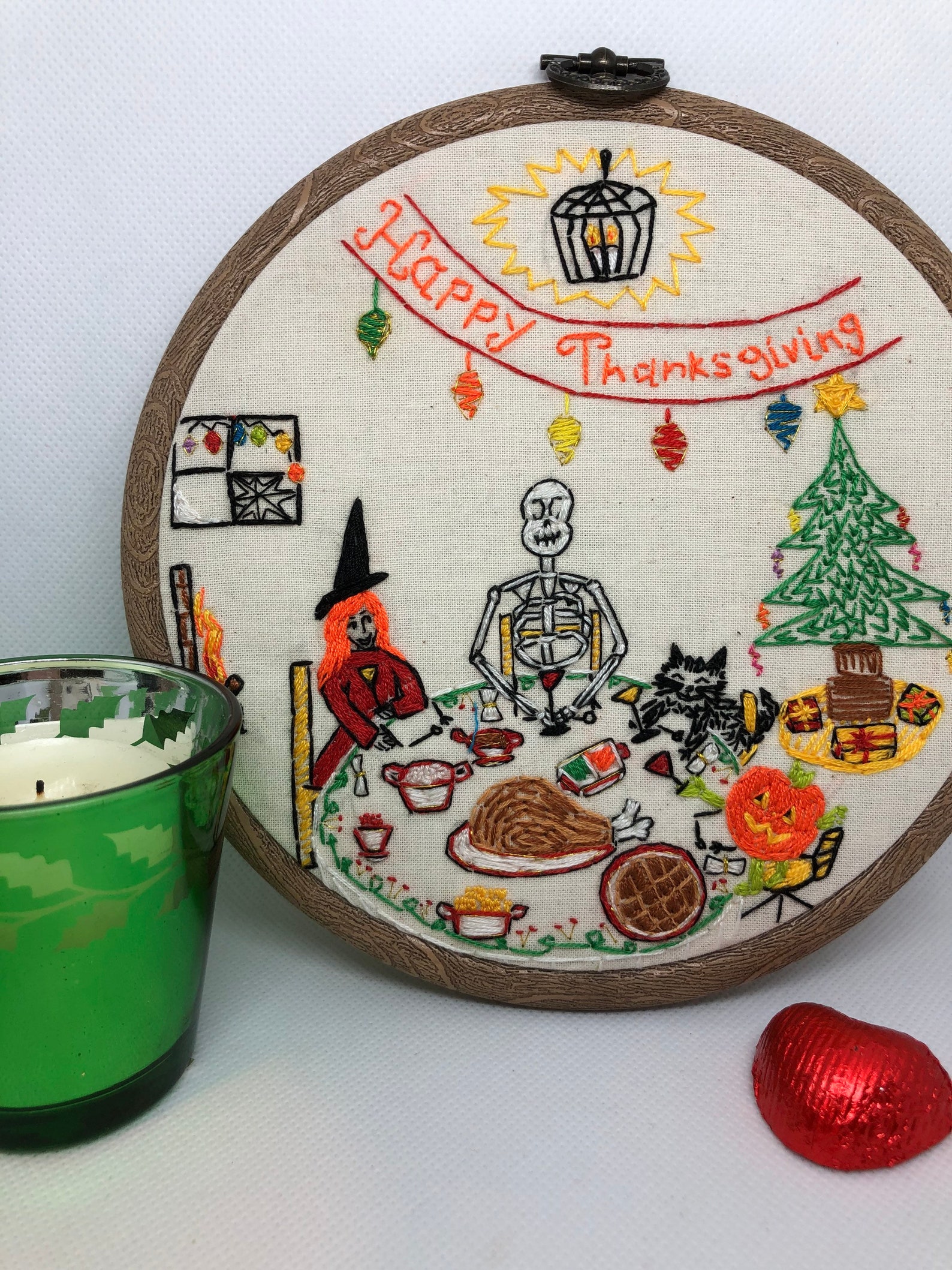 Happy Thanksgiving Halloween Style Completely Unique Design - Etsy