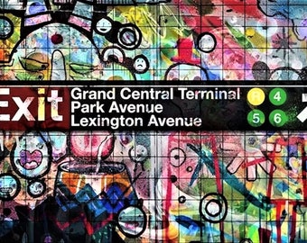 New York Subway Map Poster - Etsy