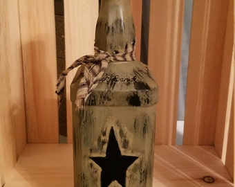 Rustic Spirit Bottle - Etsy