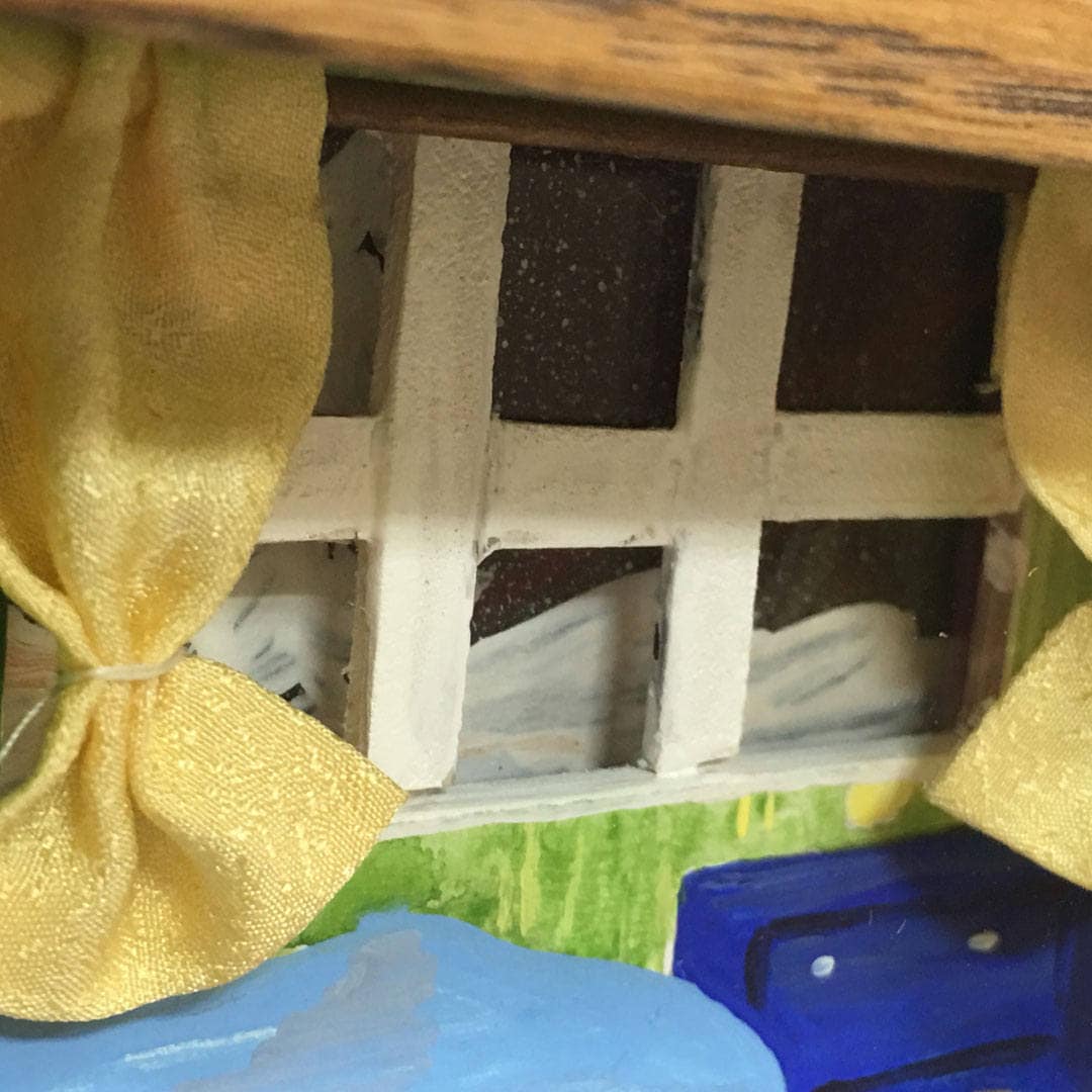 Miniature Shadow Box 3D Diorama Bed Time Hand Painted - Etsy
