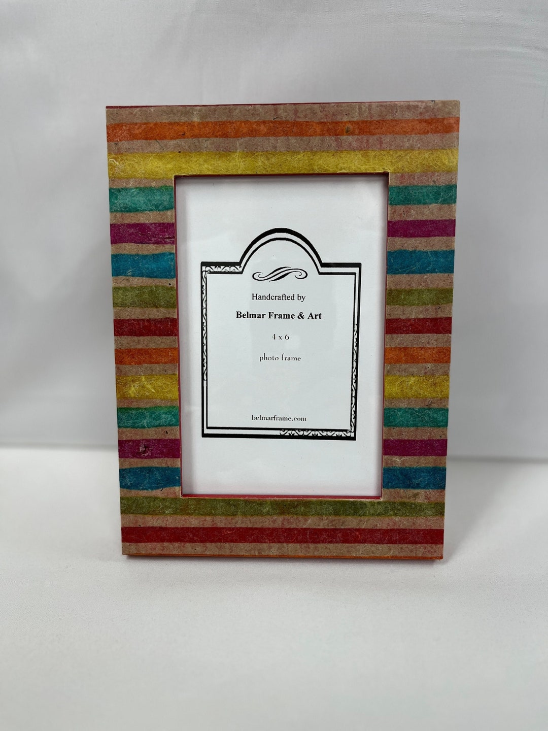 Multi Color, Strips, Photo Frame, Hand Finished, 4x6, Eye Catching ...