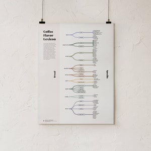 Coffee Flavor Lexicon Chart Print, Tasting Word Guide Coffee Poster ...